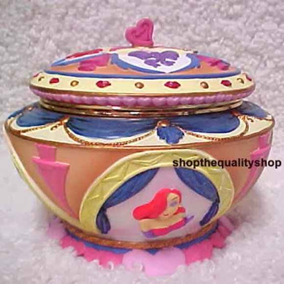 Disney | Art | Disney Amblin Jessica Rabbit Music Box Htf Rare Roger ...